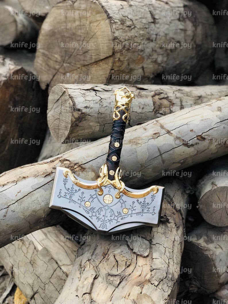 Handmade God of War Thor Hammer | Ragnarok Viking Metal Prop ...