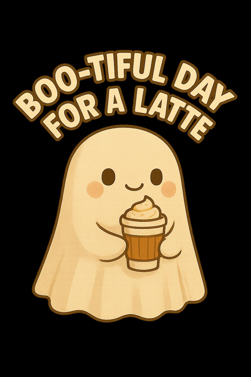 Boo-tiful Day for a Latte Ghost .png - Etsy