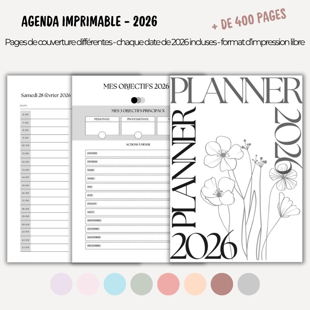 Printable 2026 Planner | Complete PDF Planner | Daily, Monthly, Budget ...