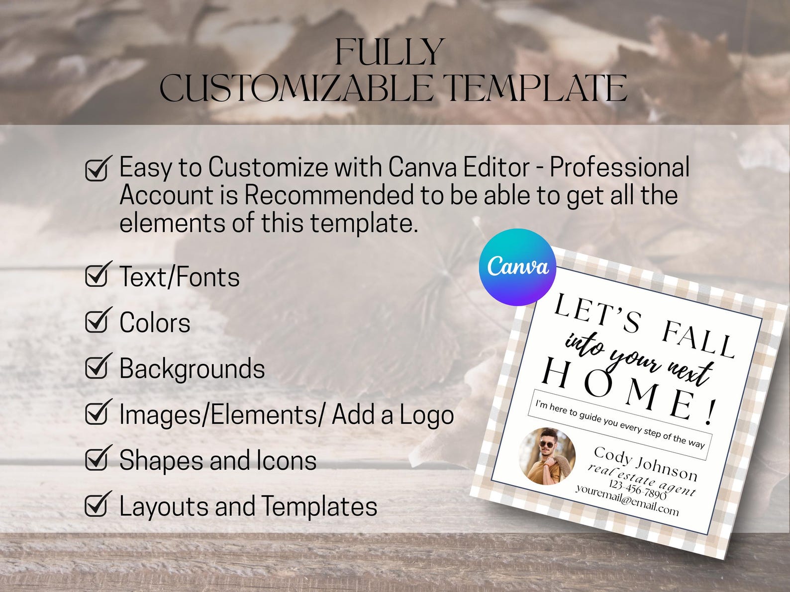 Fall Into Your Next Home Gift Tag, Real Estate Agent Appreciation Open ...