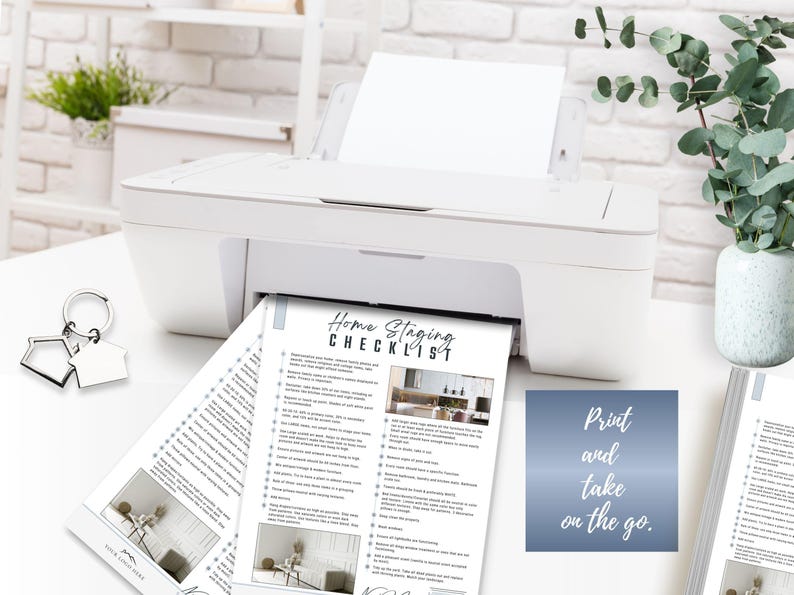 Home Staging Checklist, Editable Listing Appointment Realtor Tool ...