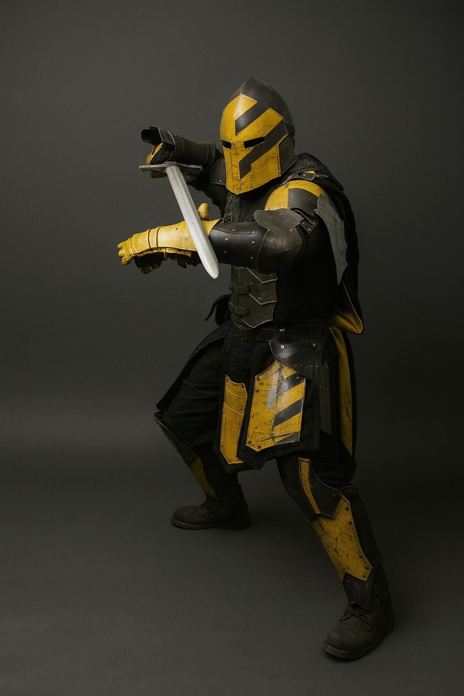 Full Body Plate Armor for Medieval Reenactment and Cosplay | Yellow ...