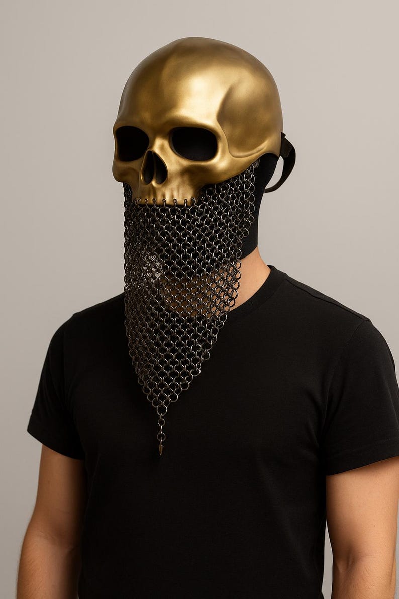 Skull Mask Cosplay & LARP Face Armor | Madvillain Hand-forged Medieval ...