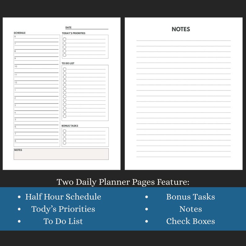 Mini Happy Planner, Printable Inserts, Undated Planner, Downloadable ...