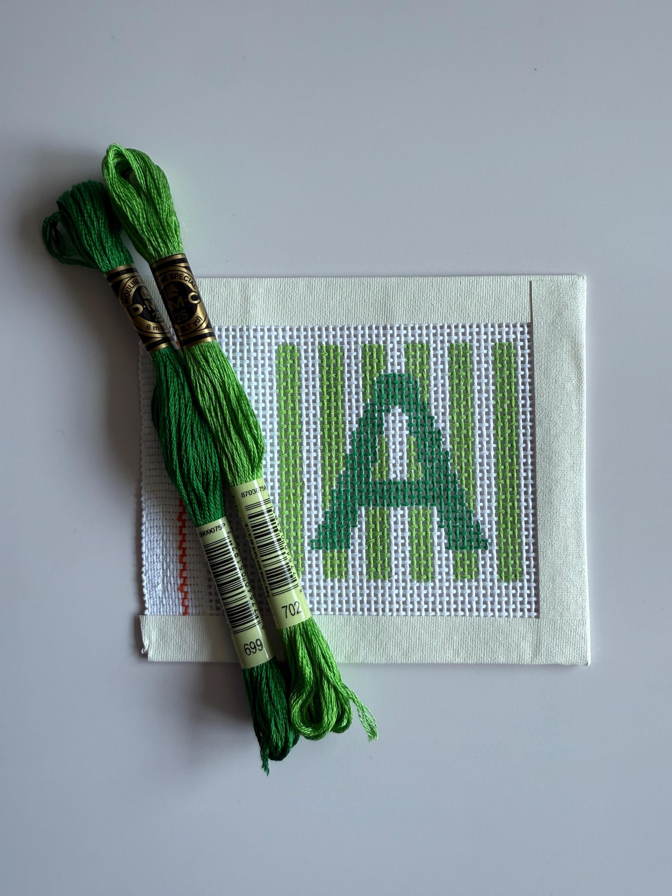 Custom Colorful Striped Letter Needlepoint Canvas - Etsy