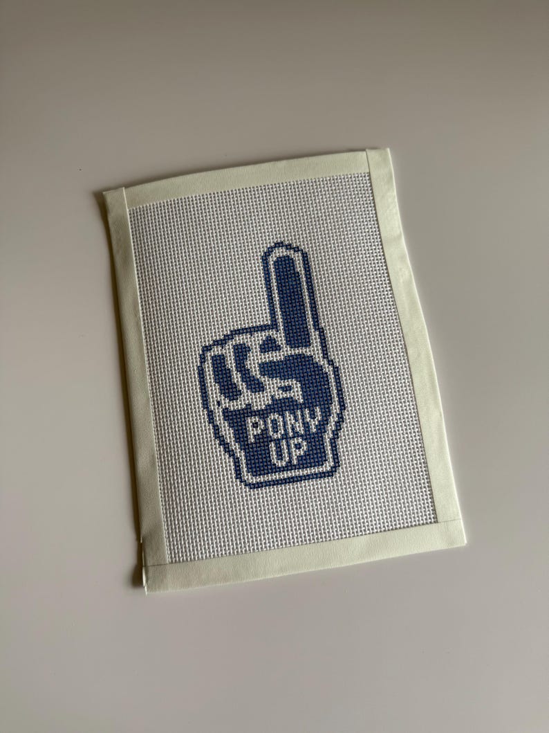 Collegiate Foam Finger Needlepoint Canvas - Etsy