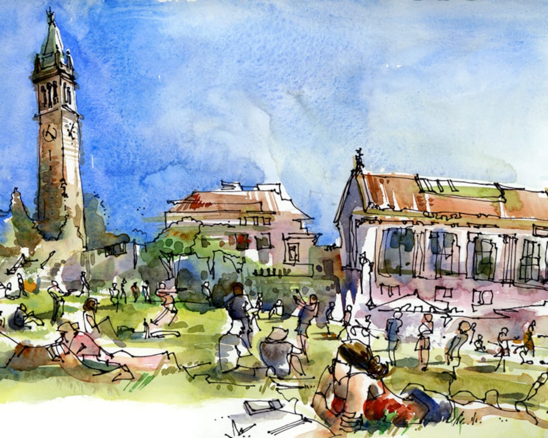 Graduation Gift, UC Berkeley Campanile, Sather Tower Clock Tower Print ...