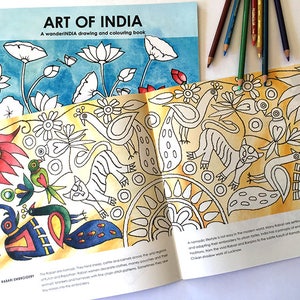 Coloring Book and Drawing Book: Art of India. Signed Copies of Coloring ...