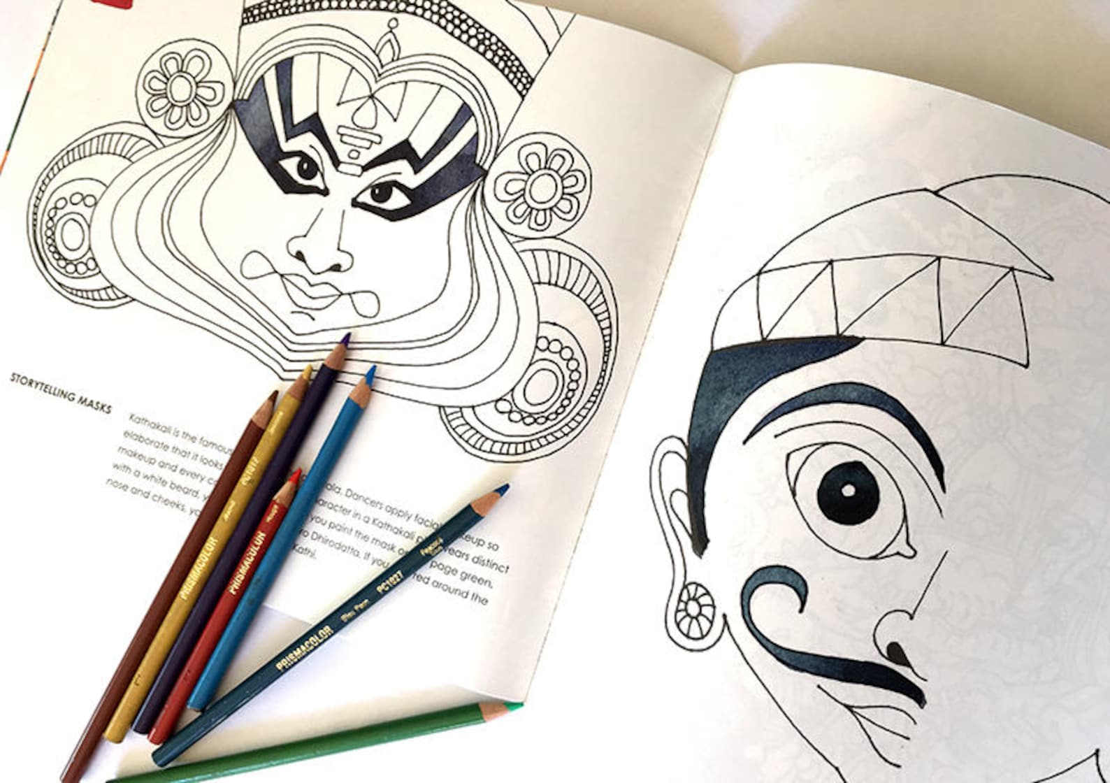Coloring Book and Drawing Book: Art of India. Signed Copies of - Etsy