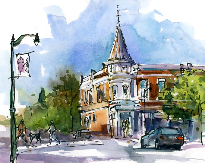 Custom Painting, Custom Sketch, in Watercolor, Pen and Ink - Etsy