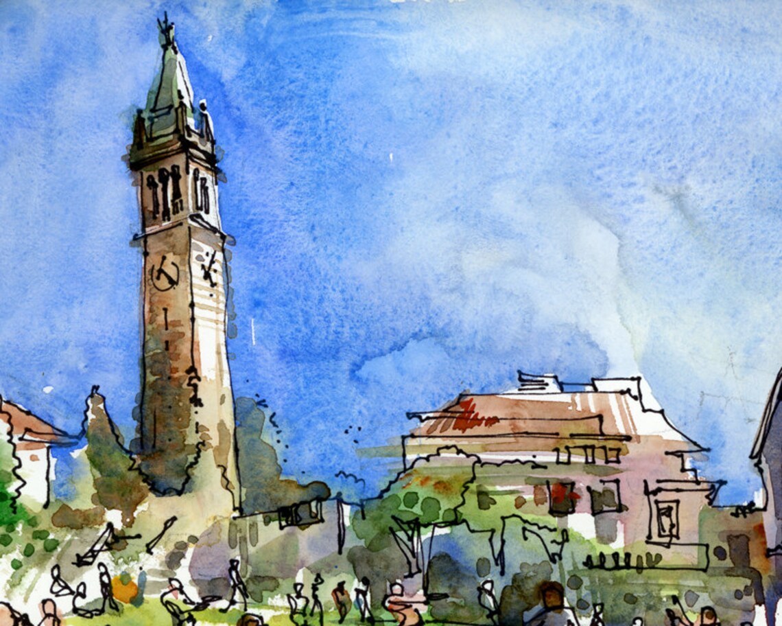 Graduation Gift UC Berkeley Campanile Sather Tower Clock - Etsy