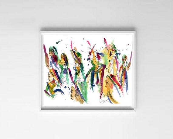 Garba Dance Painting