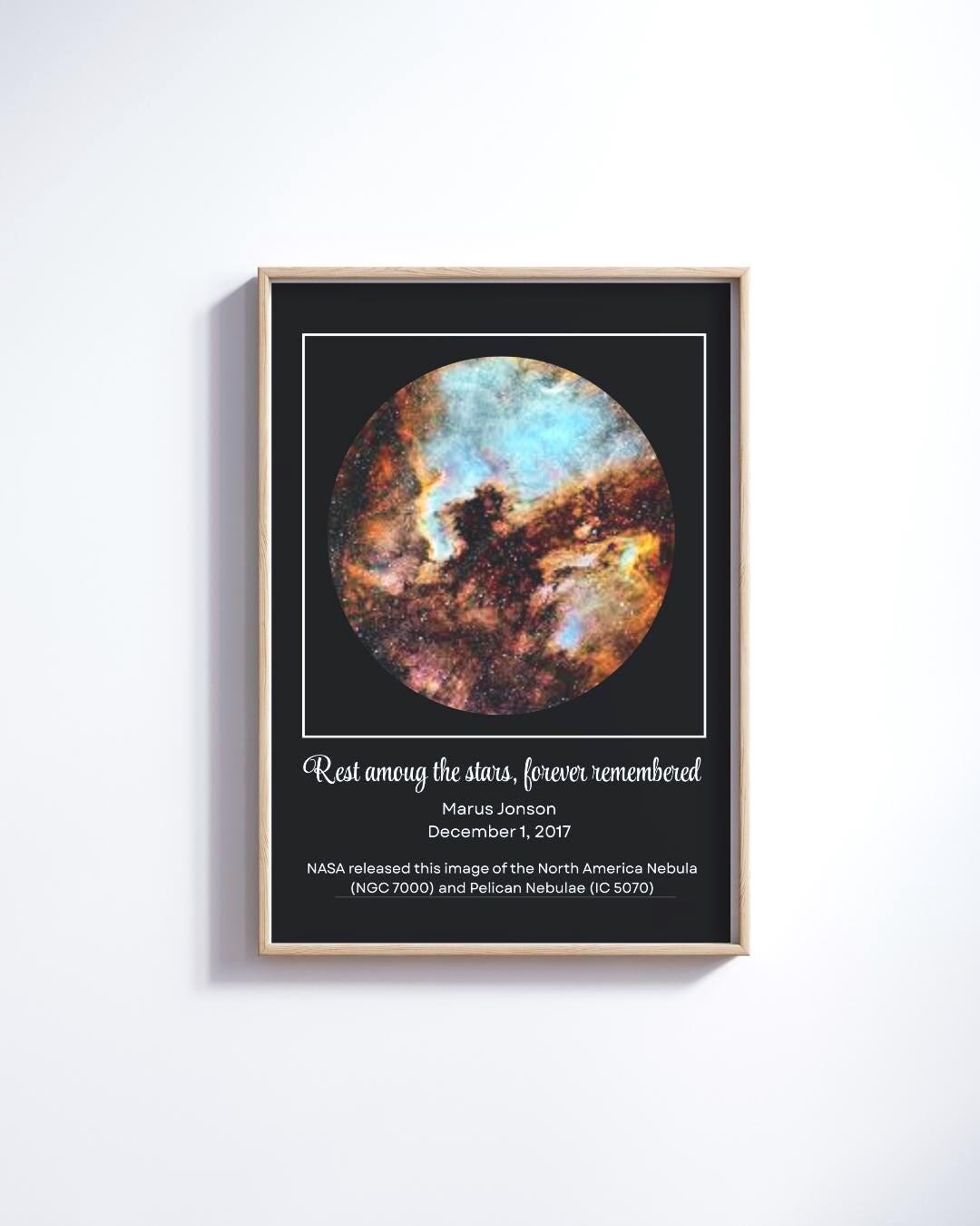 Personalized in Loving Memory Night Sky Print | NASA Image From Special ...