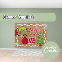 Merry Grinch-mas Banner – Hand-painted Whoville Holiday Party Décor - Etsy