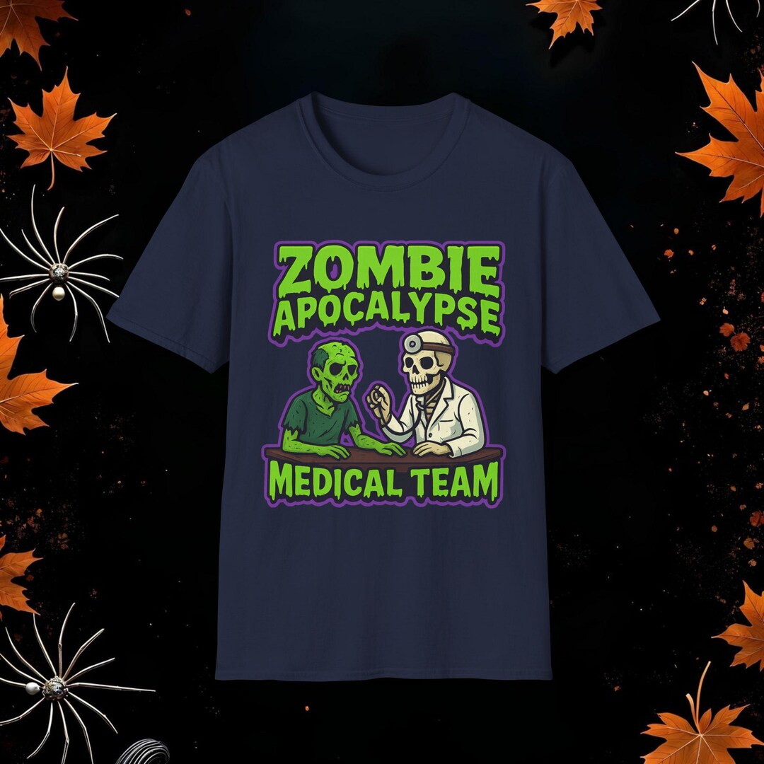Zombie Medical Team T-shirt: Funny Halloween Costume for Healthcare ...