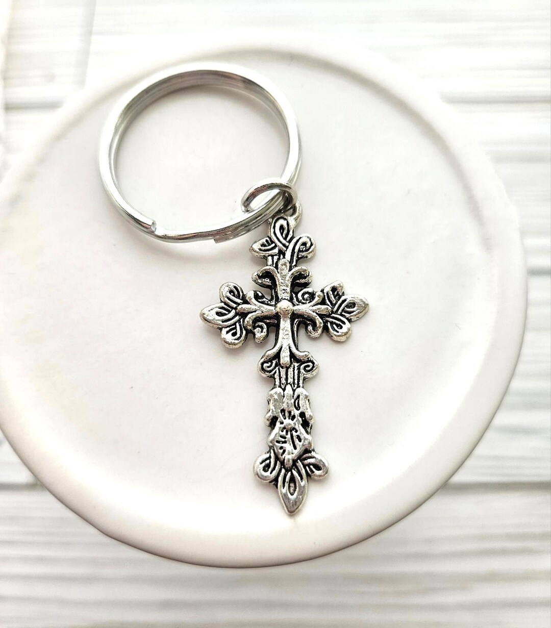 Cross Keychain, Godmother Gift, Religious Gifts, Sisters, Baptism, Antq ...