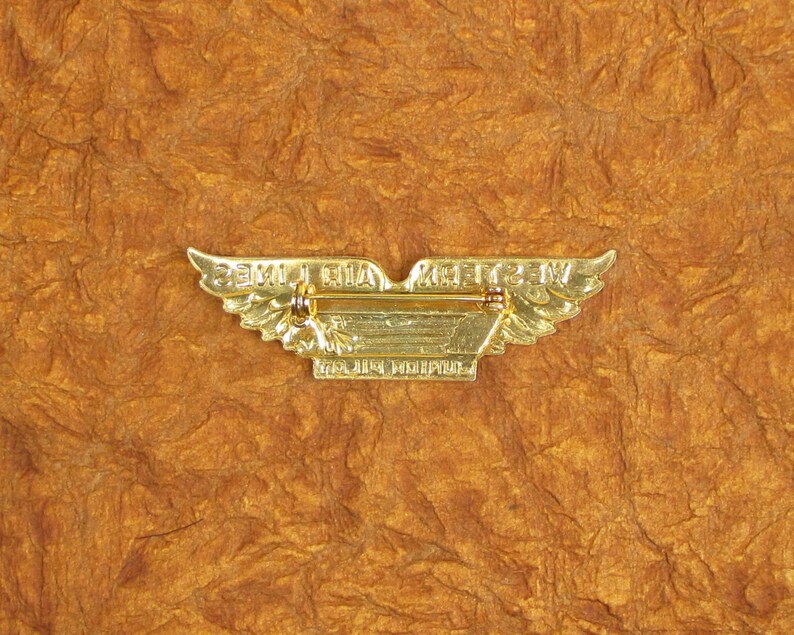 Vintage Western Airlines Junior Pilot Pin 1960s Brass Red - Etsy