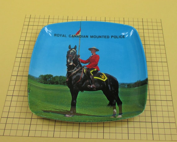 Vintage Royal Canadian Mounted Police RCMP Dish Melamine | Etsy