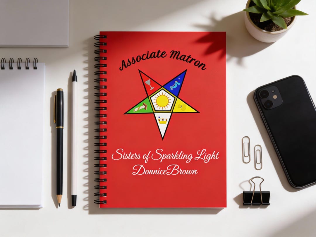 Eastern Star Notebook | Associate Matron OES Journal - Etsy