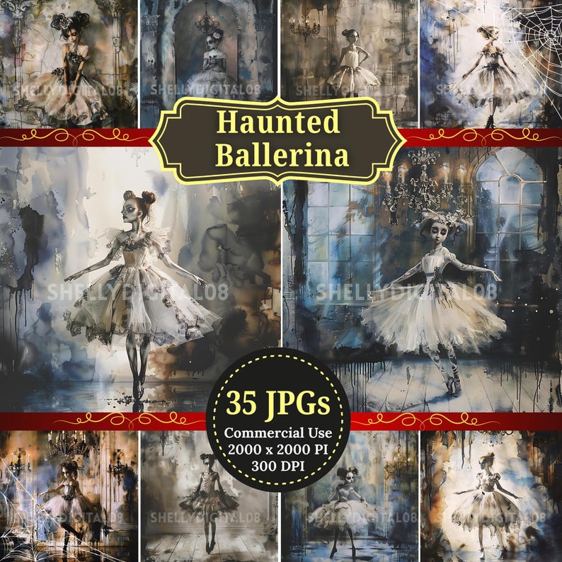 Haunted Ballerina Gothic Doll Ghost Ballerina Creepy Halloween ...