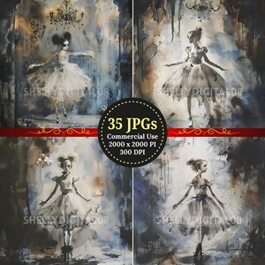 Haunted Ballerina Gothic Doll Ghost Ballerina Creepy Halloween ...
