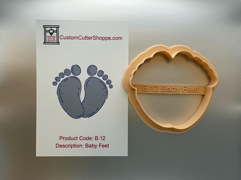 Baby Feet Custom Cookie Cutter (B.12) - Etsy
