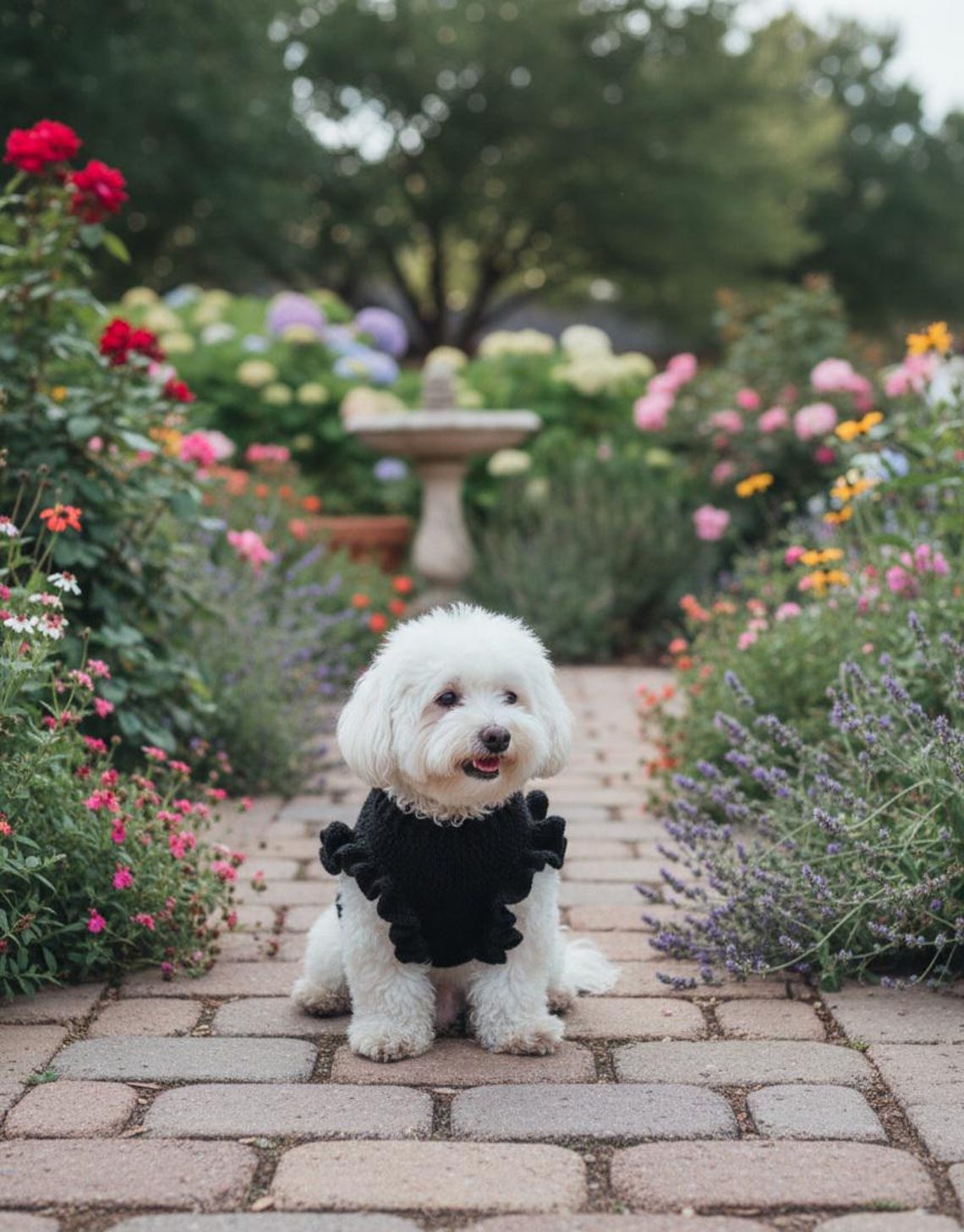 Crochet Ruffle Dog Vest PDF Pattern | Textured Pet Sweater - Etsy