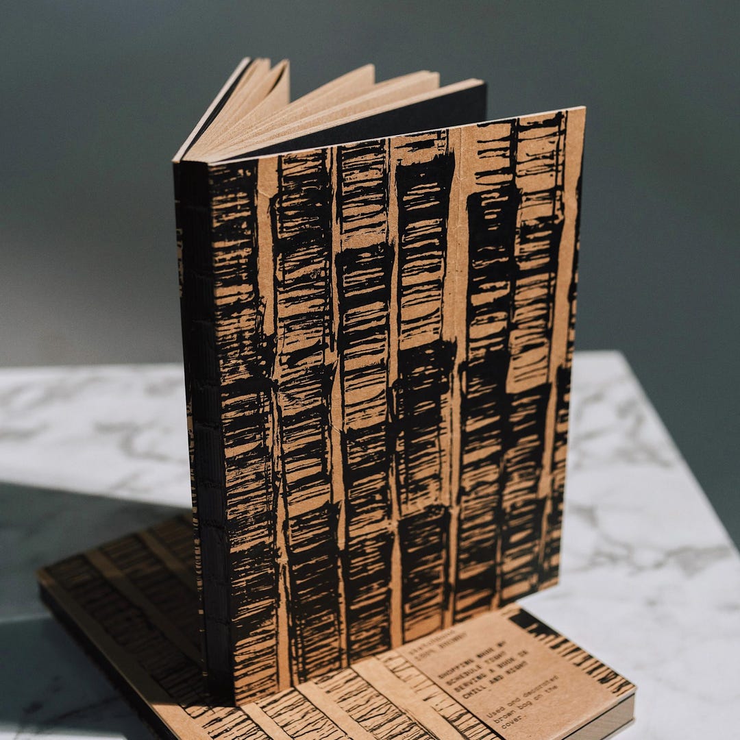Upcycled Paper Bag Notebook: A5 Handmade Journal - Etsy