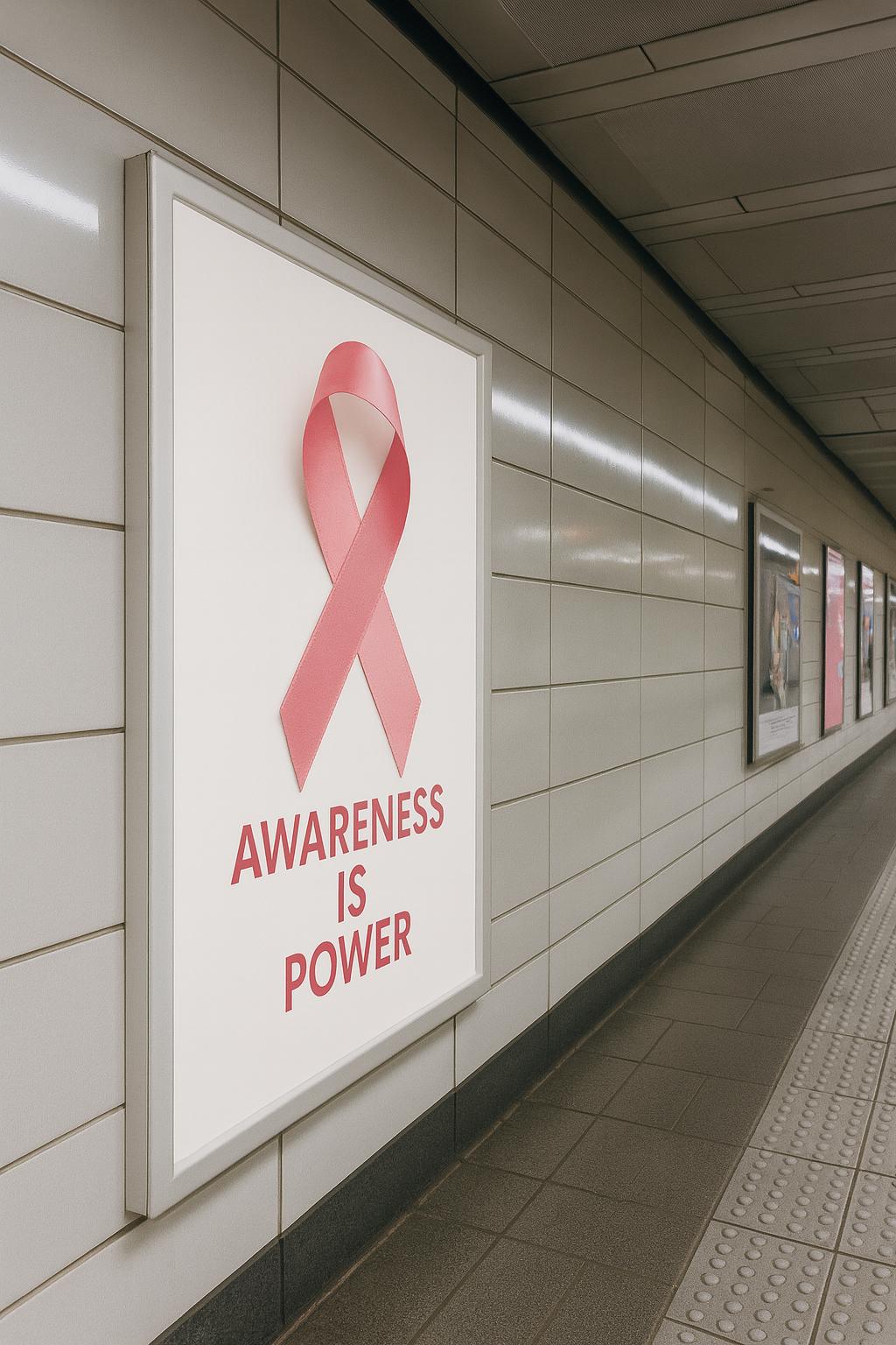 Pink Ribbon Poster, Breast Cancer Awareness Poster - Set of 3 - Etsy