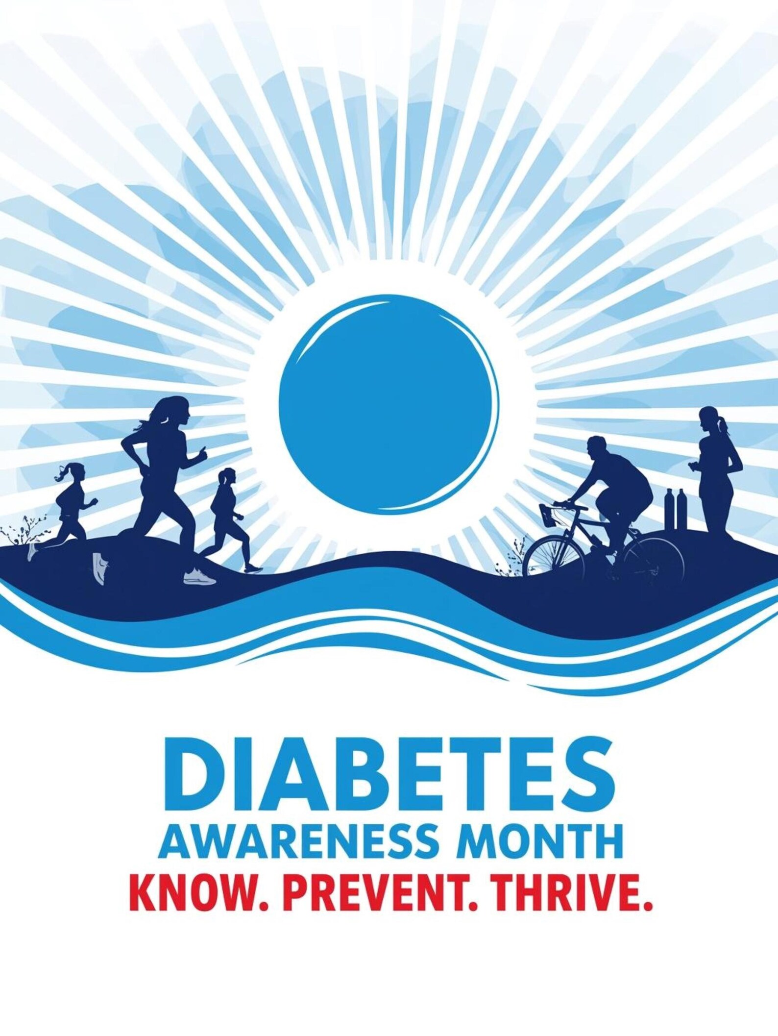 Diabetes Awareness Month Poster Bundle, Set of 4 Printable Wall Art ...