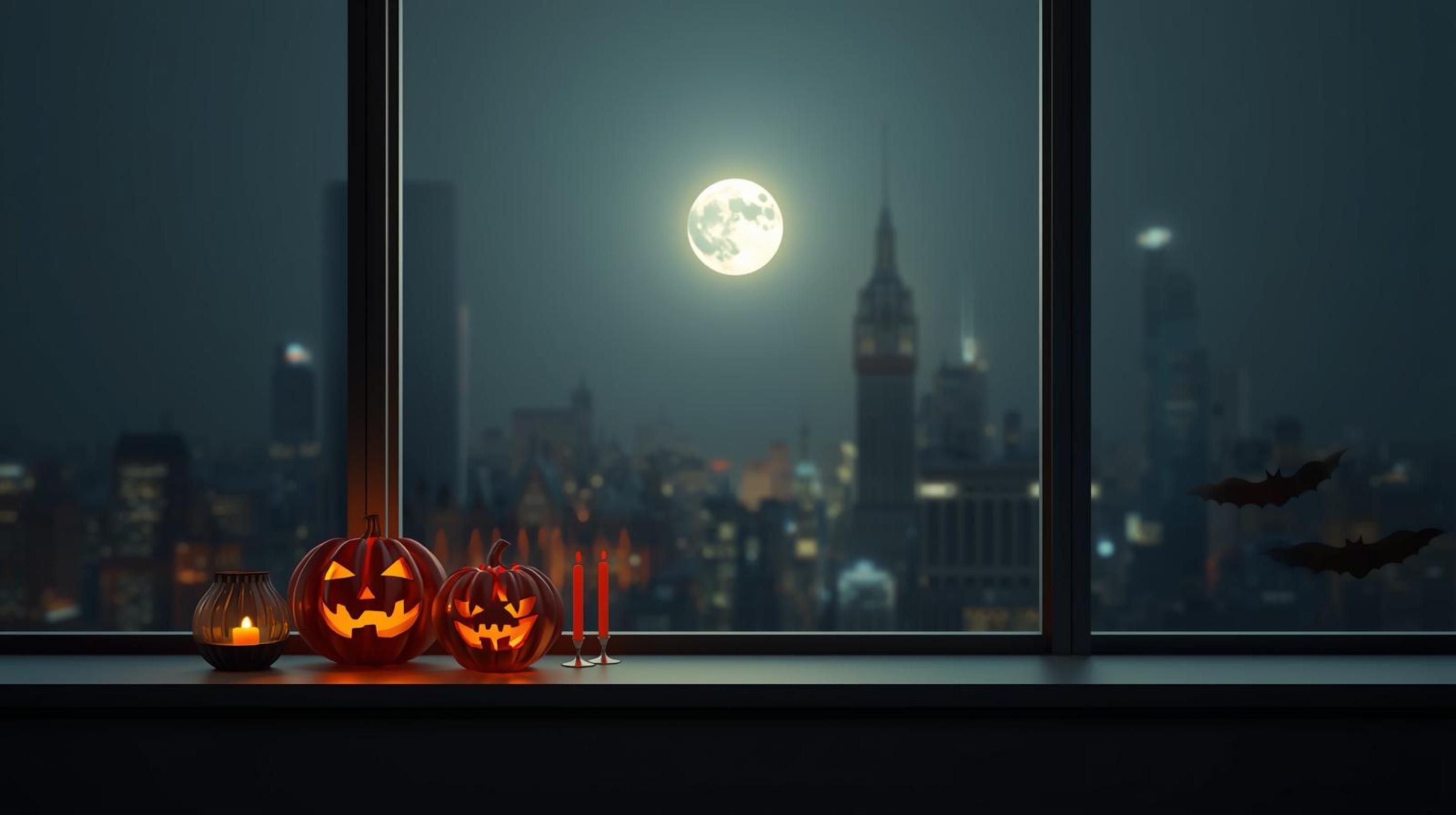 10 Halloween Virtual Backgrounds (teams, Zoom, Google Meet, Youtube) - Etsy