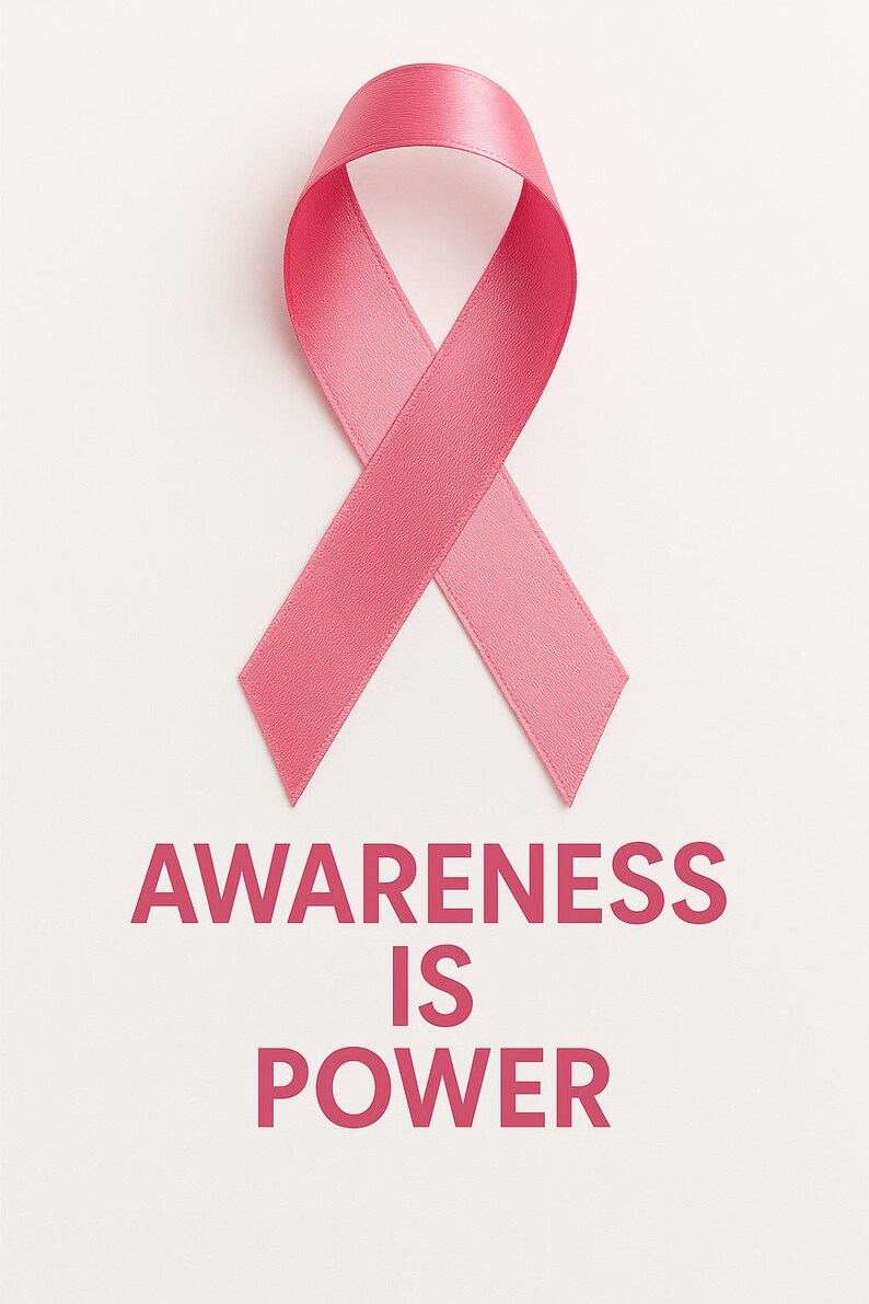 Pink Ribbon Poster, Breast Cancer Awareness Poster - Set of 3 - Etsy ...