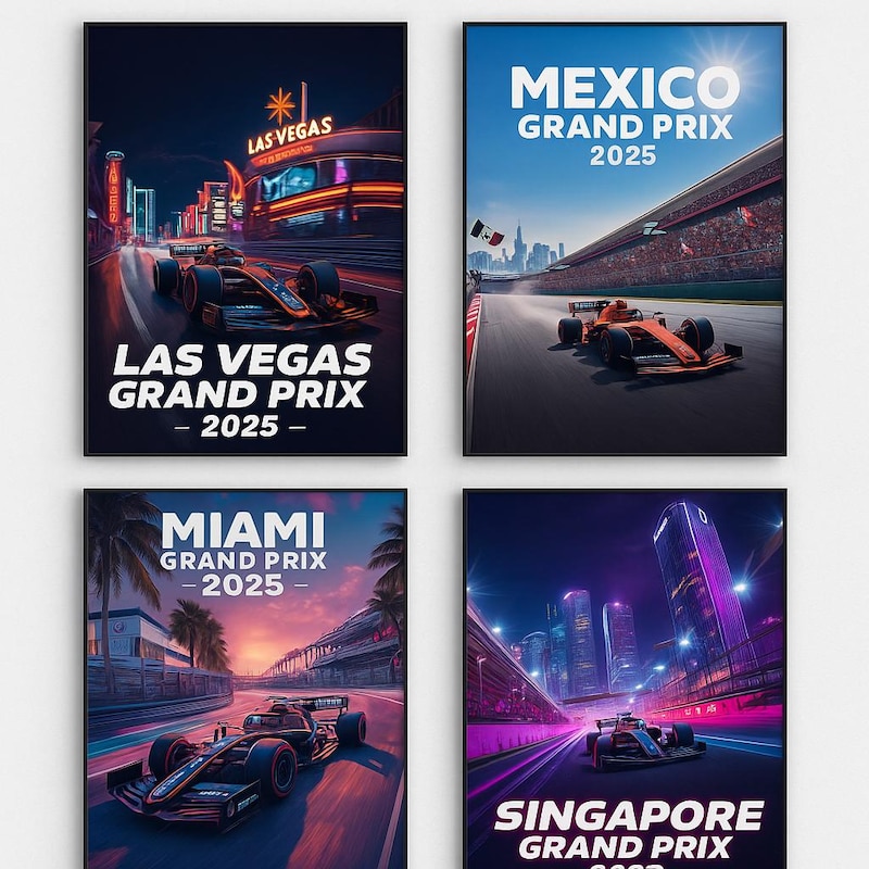 Formula 1 Poster Europe - Etsy UK