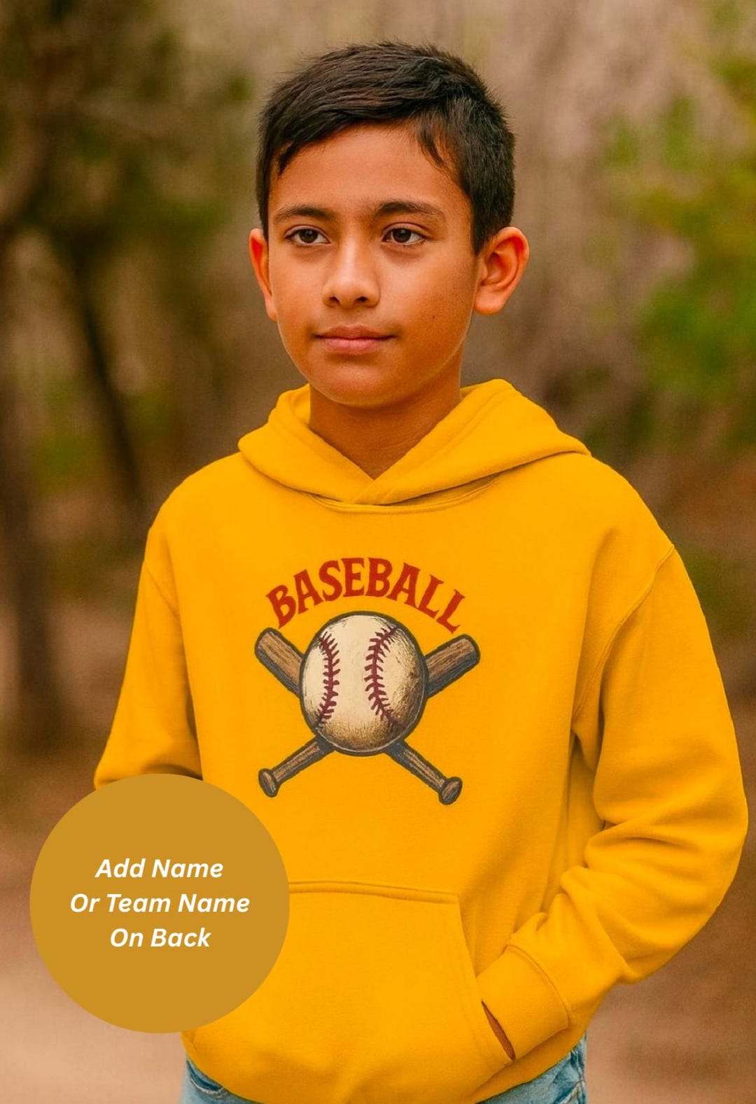 Personalized Baseball Hoodie for Kids Custom Youth Sweatshirt Sports ...