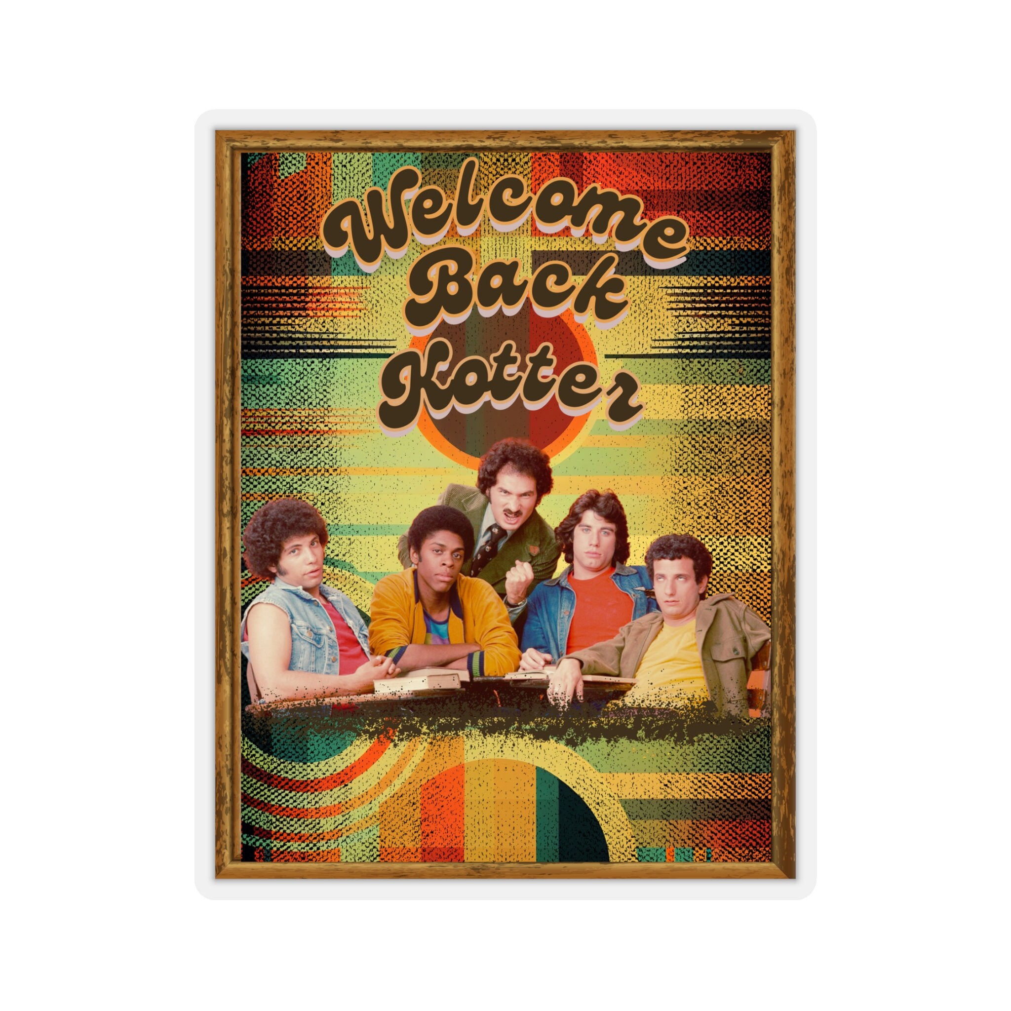 Welcome Back Kotter Vintage Retro 70s TV Sitcom Gen-x Kiss-cut Stickers ...