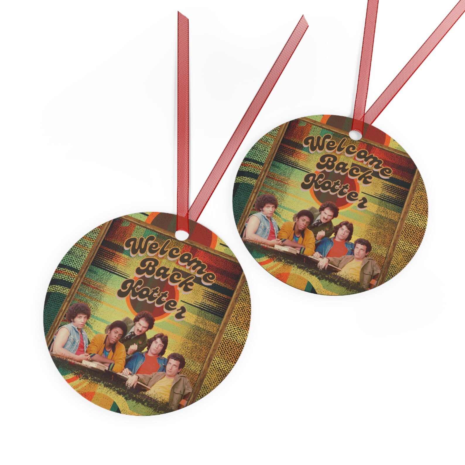 Welcome Back Kotter Retro Nostalgia 70s Genx Metal Ornaments - Etsy