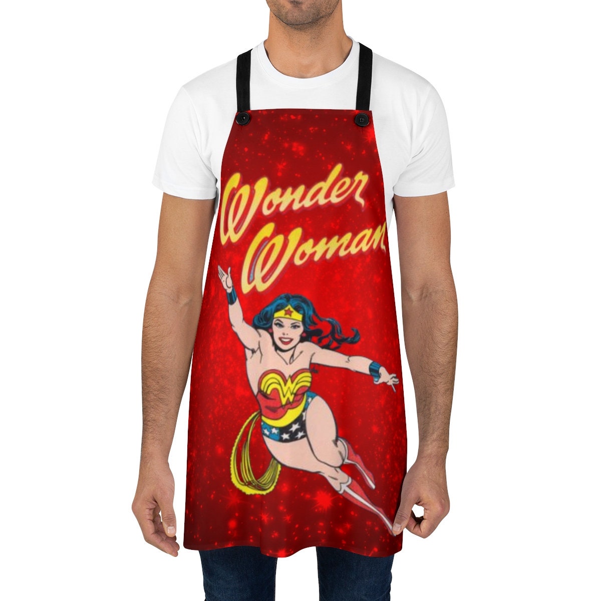 Superhero Wonder Woman Red Background Retro Vintage Style - Etsy