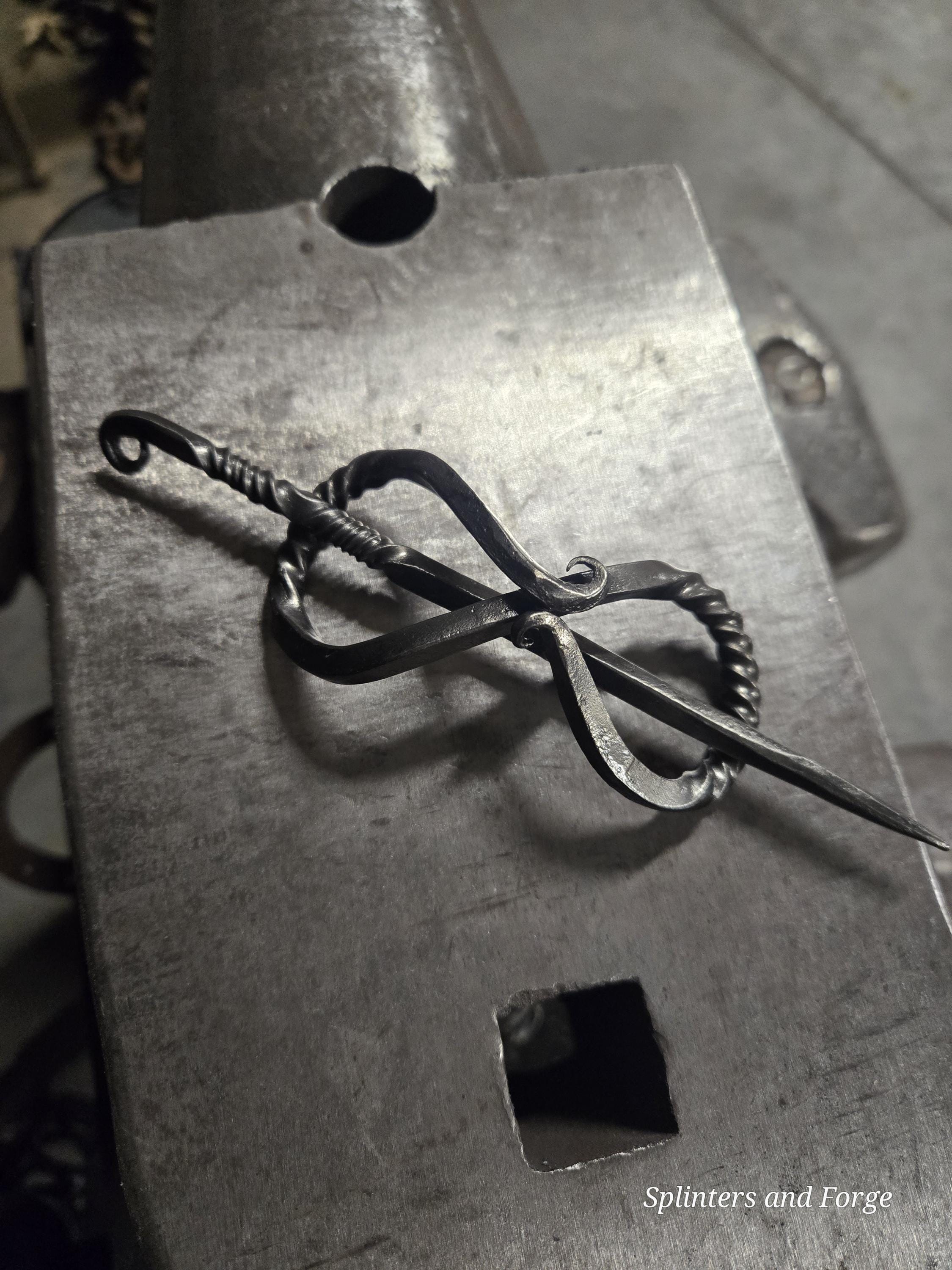 Handmade Blacksmith Forged Hair Pin - Etsy