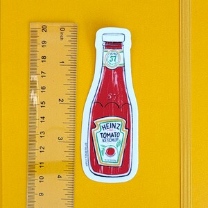 Heinz Ketchup Weatherproof Vinyl Sticker | Ketchup Lover Gift | Ketchup ...