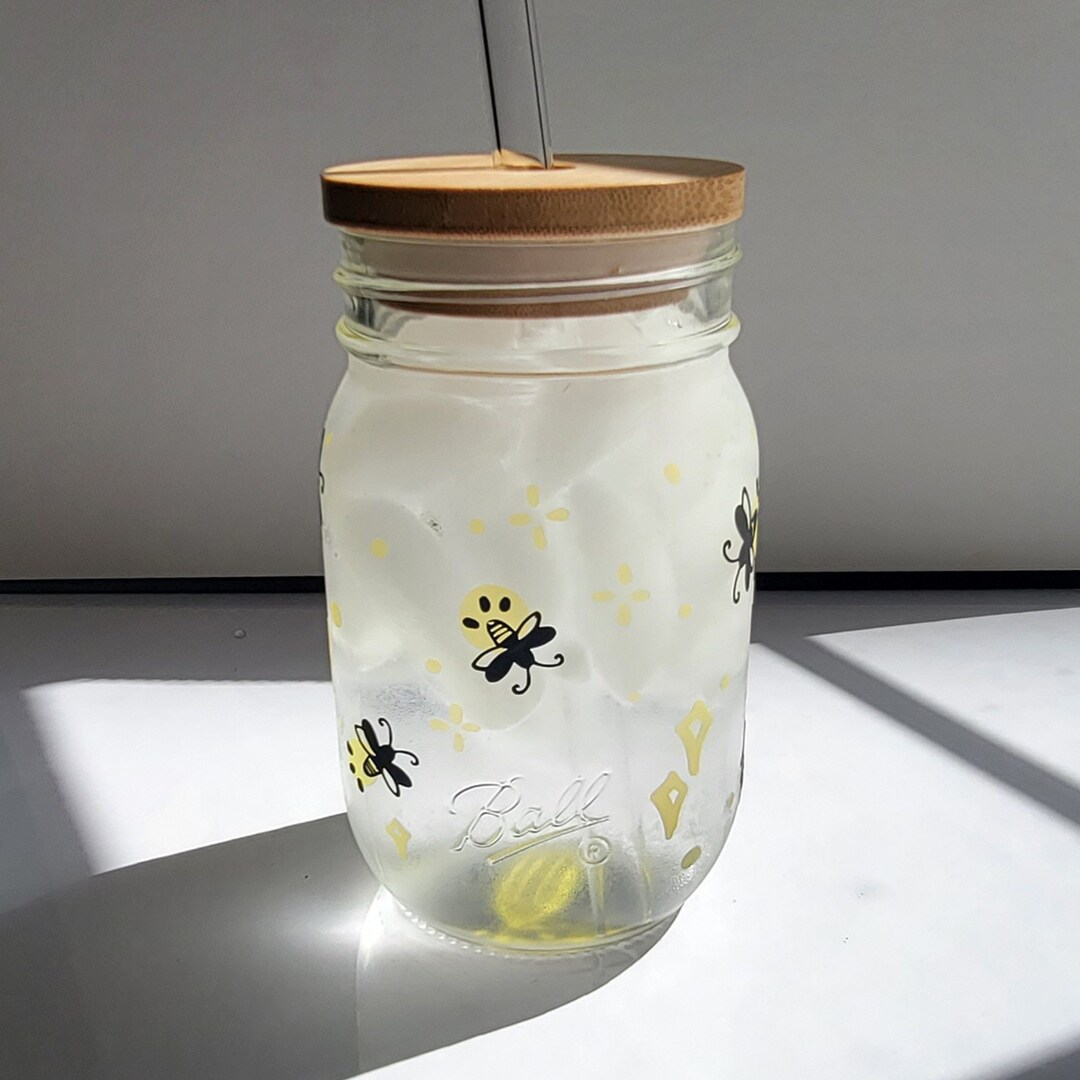 Firefly Magic Color Changing Mason Drinking Jar | Iced Coffee Glass Cup ...