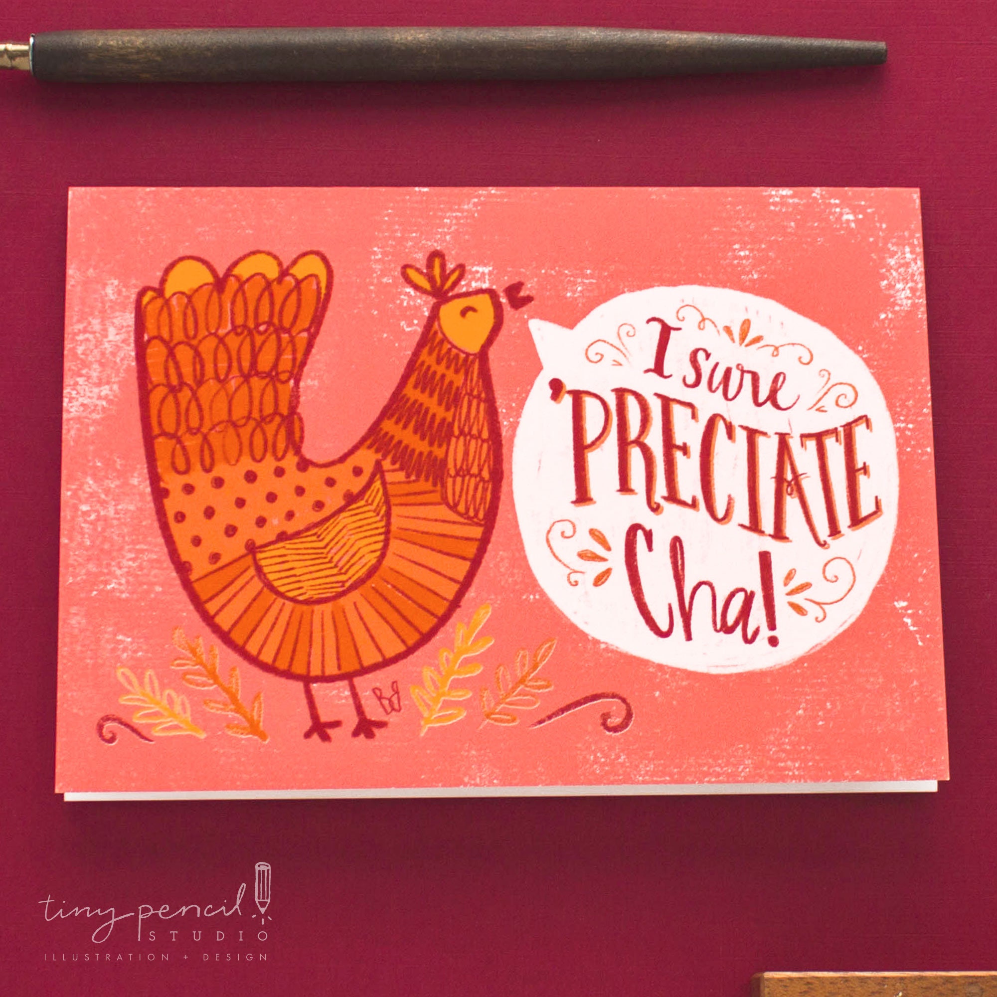 Colorido Sur Gracias Tarjeta de Felicitación Conjunto de 4 | Etsy