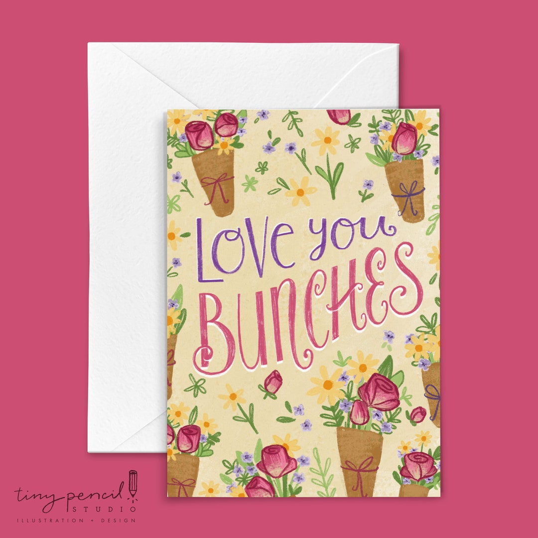 Love You Bunches Greeting Card | Mother's Day Card | Card for Mom ...