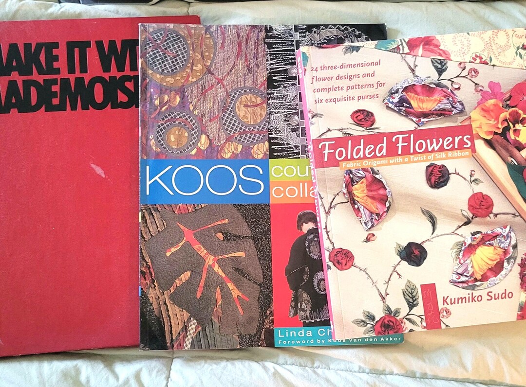 Sewing & Craft Book Lot: Koos Couture, Fabric Origami, 1970s Fashion - Etsy