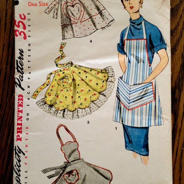 1950s Apron Pattern - Etsy