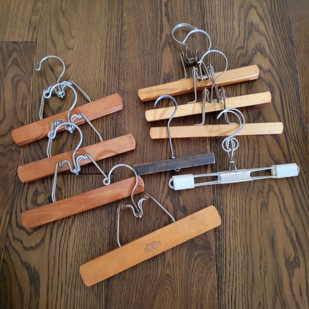 Set of Nine Vintage Pant Skirt Hangers. Montrose. Nevco Manhattan ...
