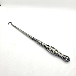 Victorian Sterling Silver Button Hook.shoe Button Hook. Antique ...