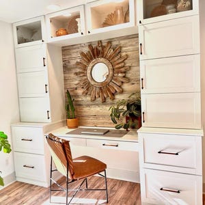 Built in Desk and Shelves Plan - Etsy