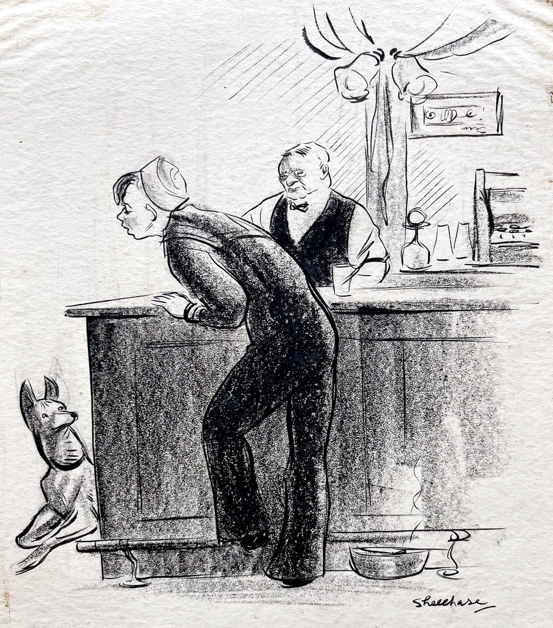 1927 Vintage Original Cartoon-vignette From New Yorker's Artist George ...