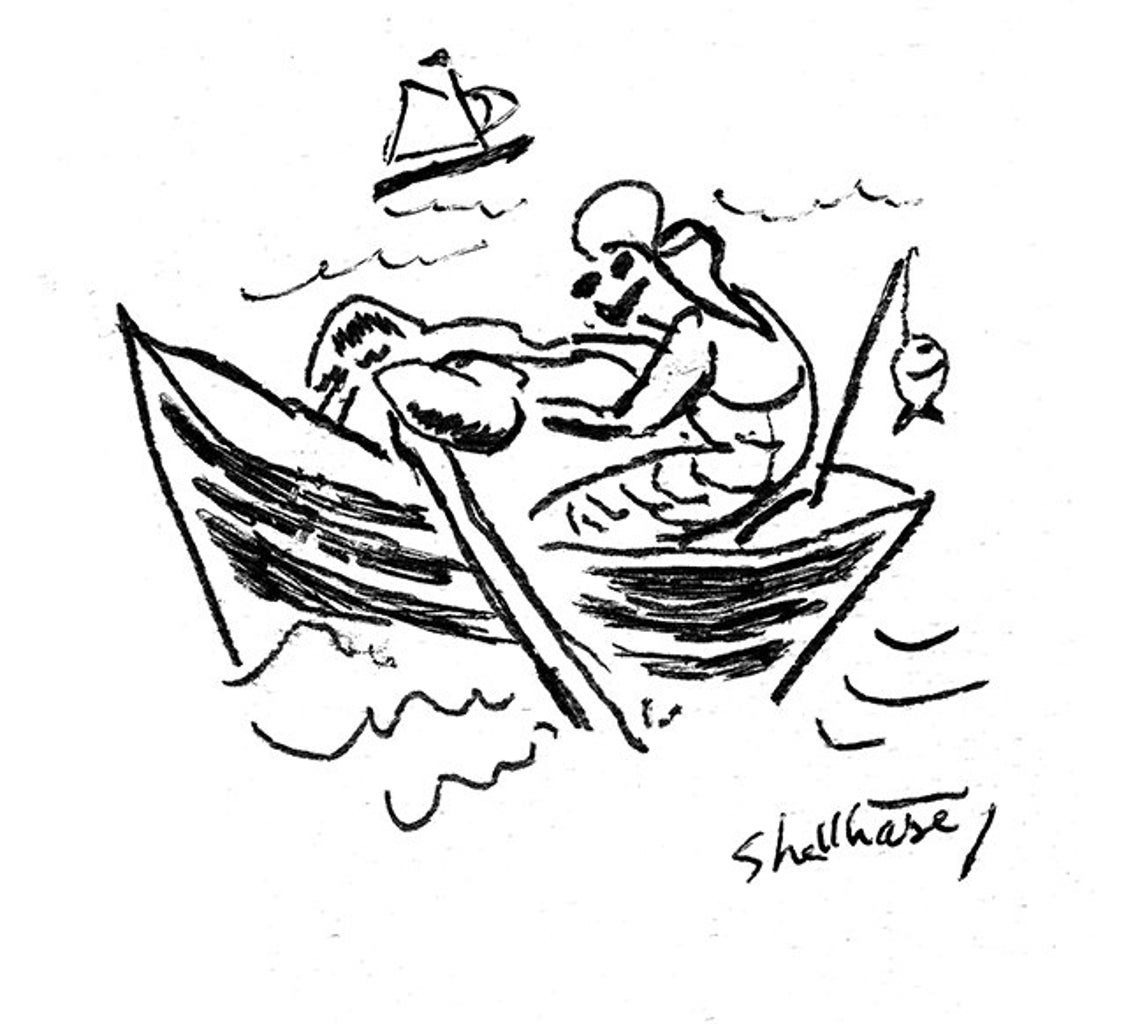Vintage Coastal Sketches From New Yorkers Cartoonist george Shellhase ...