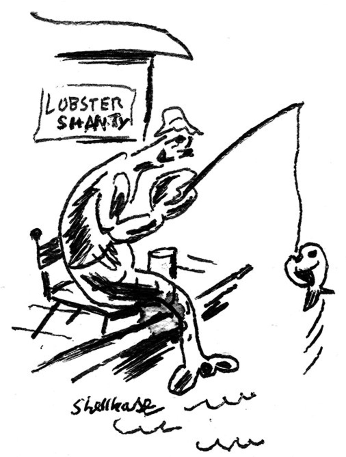 Vintage Coastal Sketches From New Yorkers Cartoonist george Shellhase ...